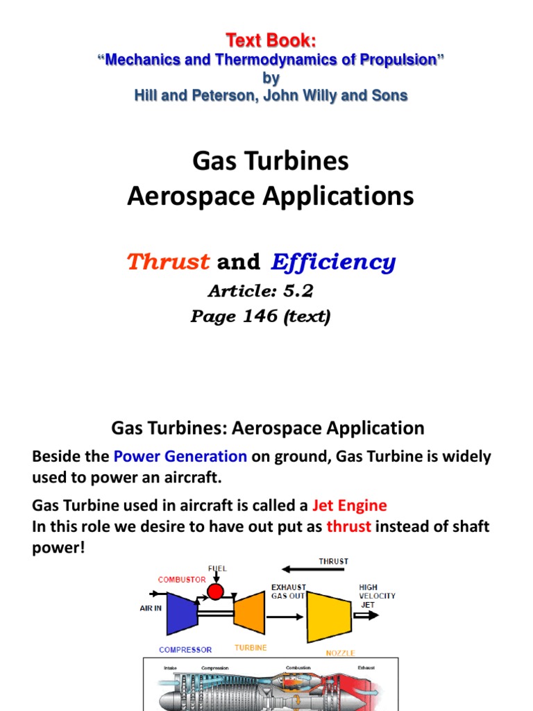 Gas Turbines - Thrust and Performance Parameters | PDF | Thrust | Jet ...