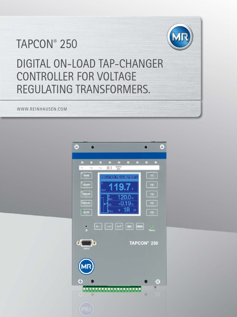 Tapcon: Digital On-Load Tap-Changer Controller For Voltage Regulating ...
