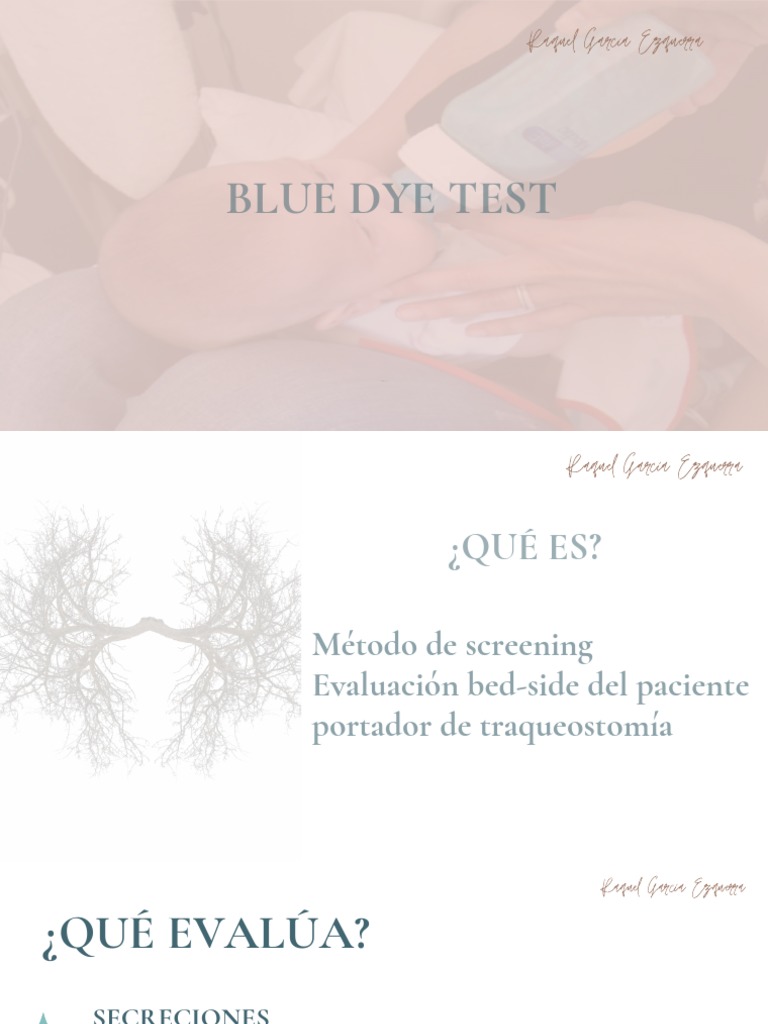 Blue Dye Test Power Point | PDF