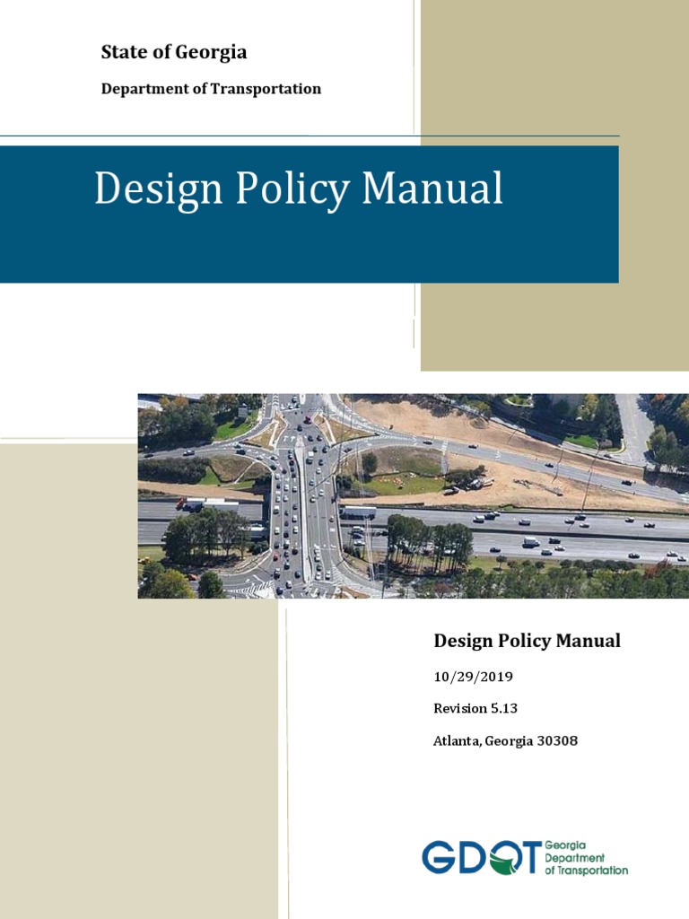 GDOT-Design Policy Manual 102919 | PDF | Road Infrastructure | Land ...