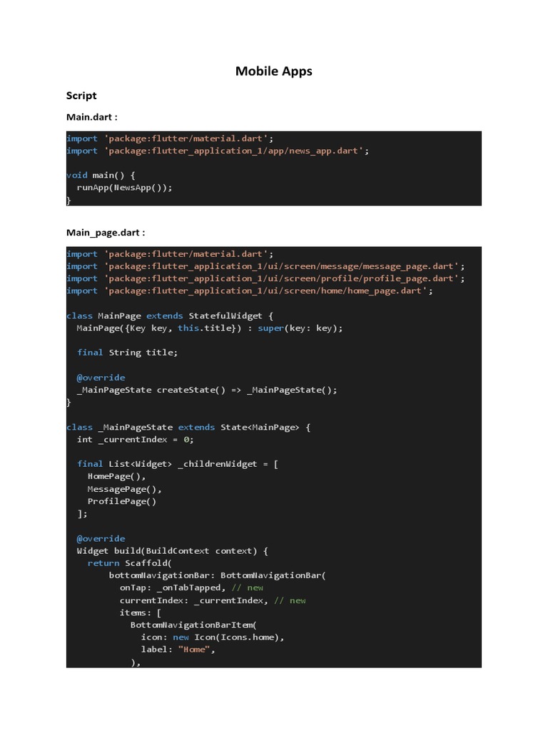 Muhammad Islahuddin - Tampilan Mobile App | PDF | Computer Programming ...