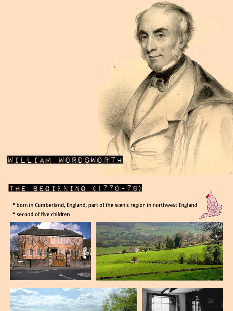 William Wordsworth Powerpoint | PDF | Literary Criticism | Poetic Form