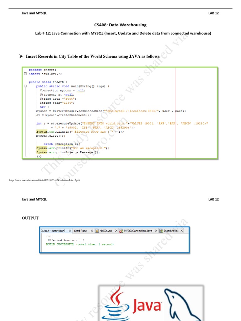 This Study Resource Was Shared Via: CS408: Data Warehousing | PDF | Data Warehouse | Computer ...