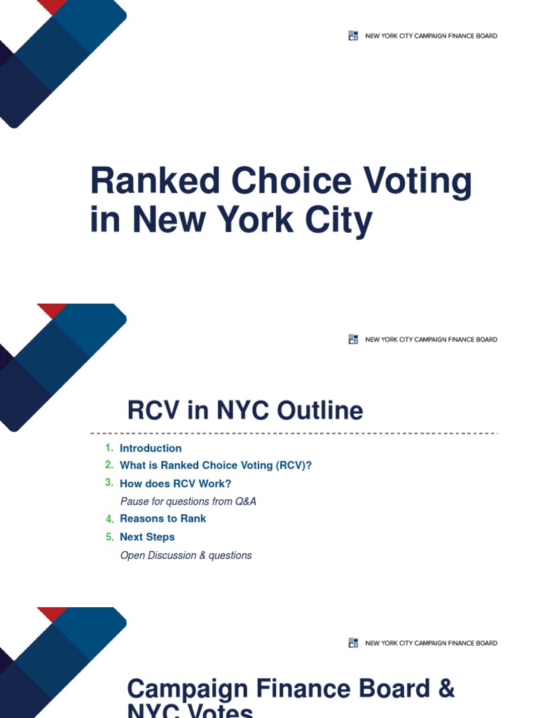 Understanding Ranked Choice Voting NYC | PDF | Two Round System | Voting