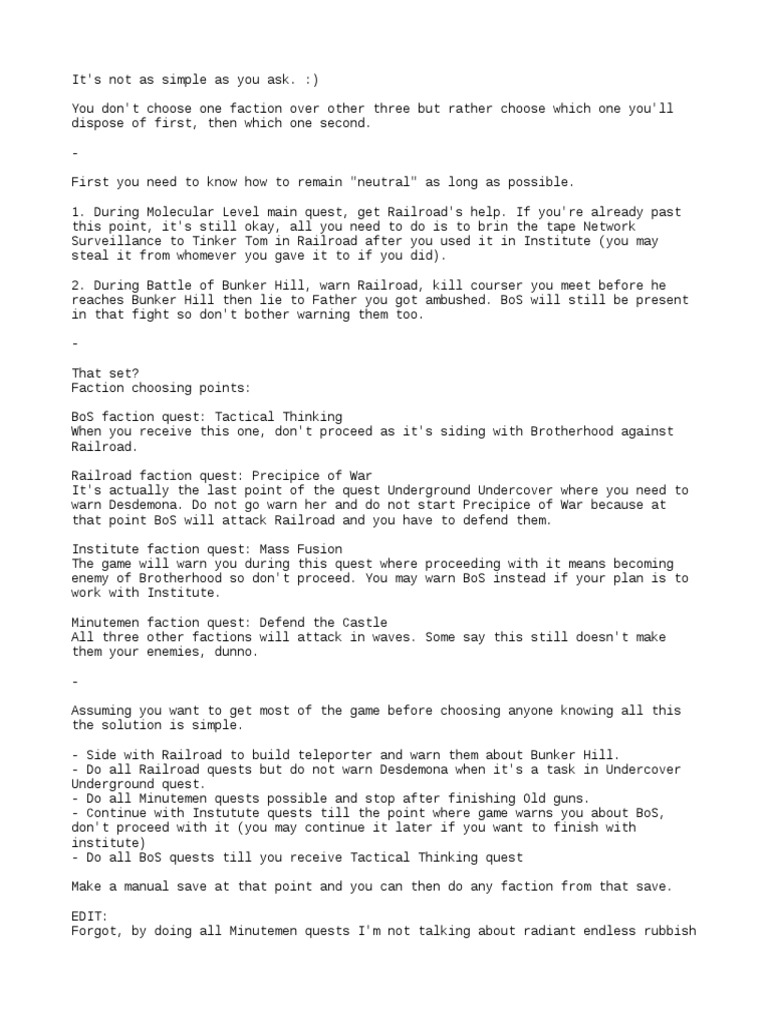 Fallout Guide | PDF | Games & Activities