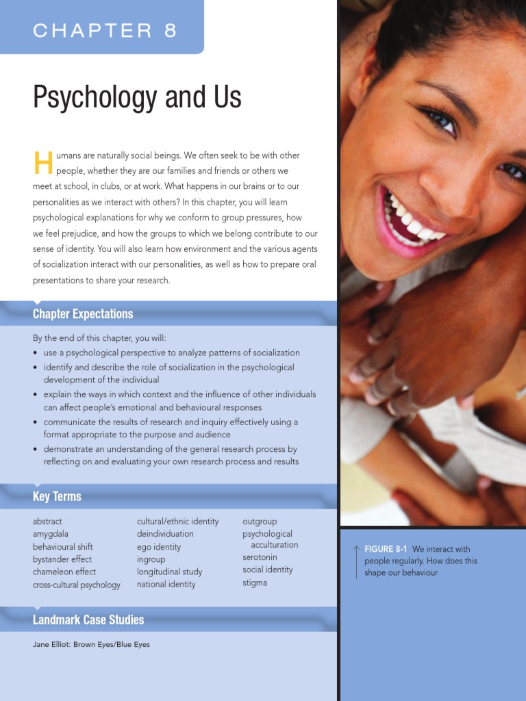 HSP3U Textbook Chapter 8 | PDF | Conformity | Identity (Social Science)