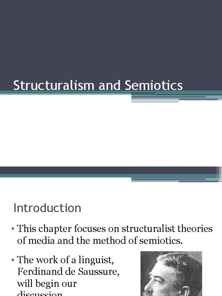 Structuralism and Semiotics - Part I | PDF | Semiotics | News
