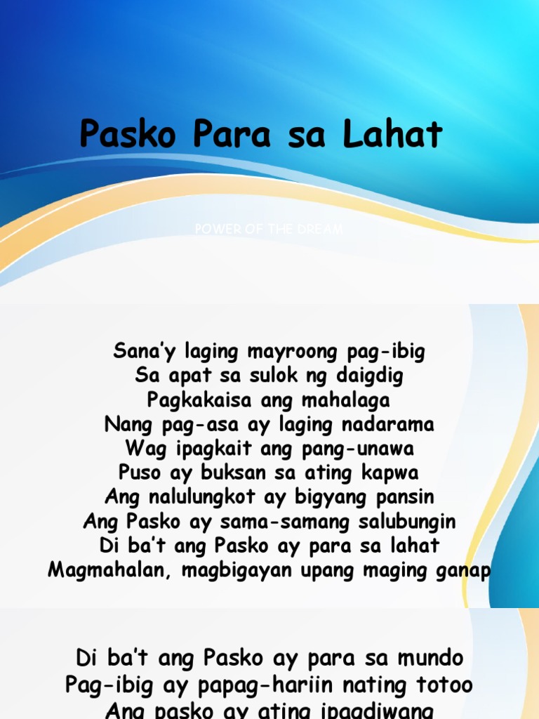 Pasko para Sa Lahat | PDF