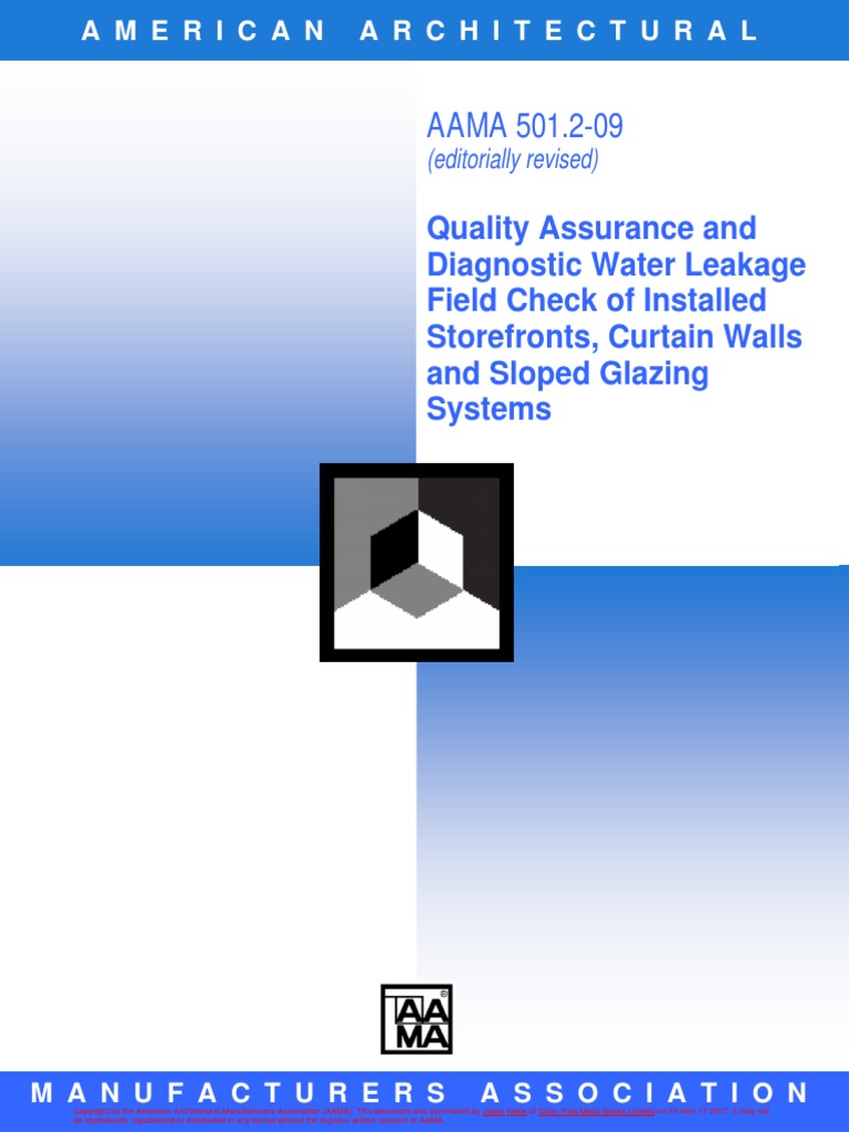 Aama 501.2 - 09 | PDF | Framing (Construction) | Specification (Technical Standard)