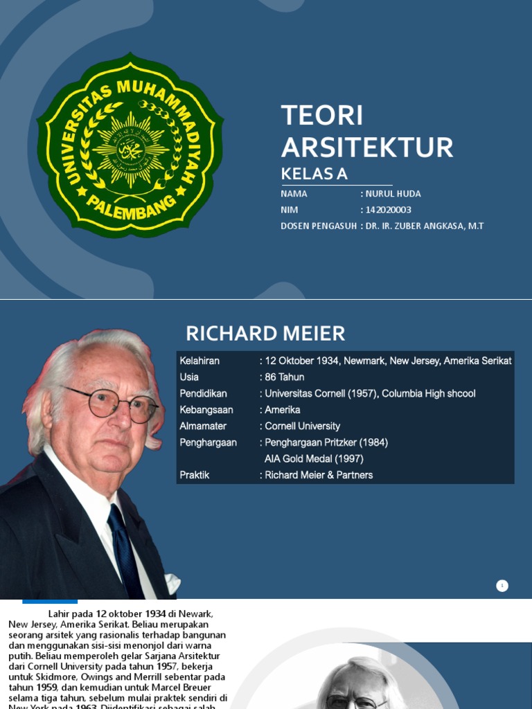 Profil Arsitek Richard Meier | PDF