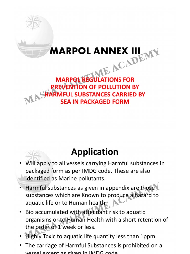 2c Annex III | PDF | Dangerous Goods | Environmental Issues