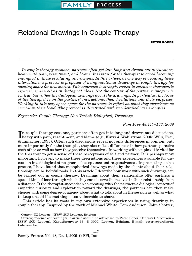 Relational Drawings PDF | PDF | Family Therapy | Psychotherapy