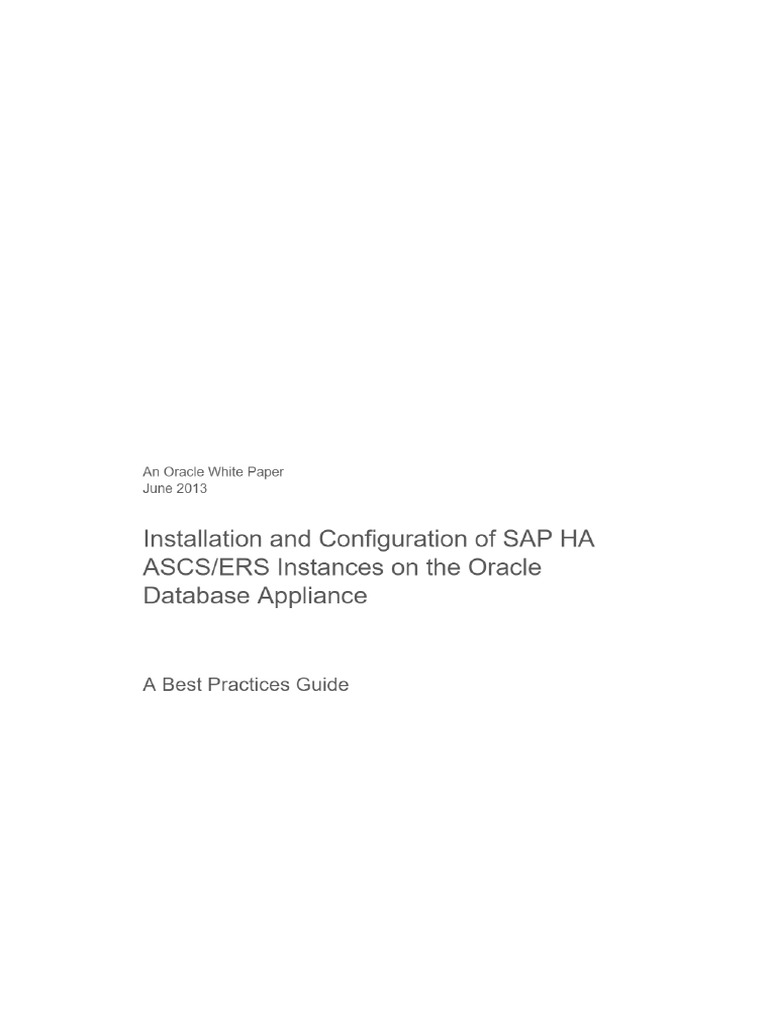 Installation and Configuration of SAP HA ASCS - ERS Instances On The ...