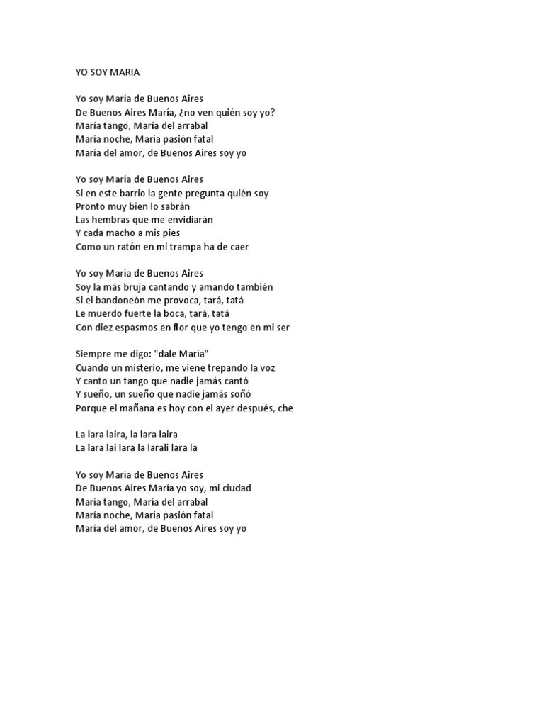Yo Soy Maria | PDF