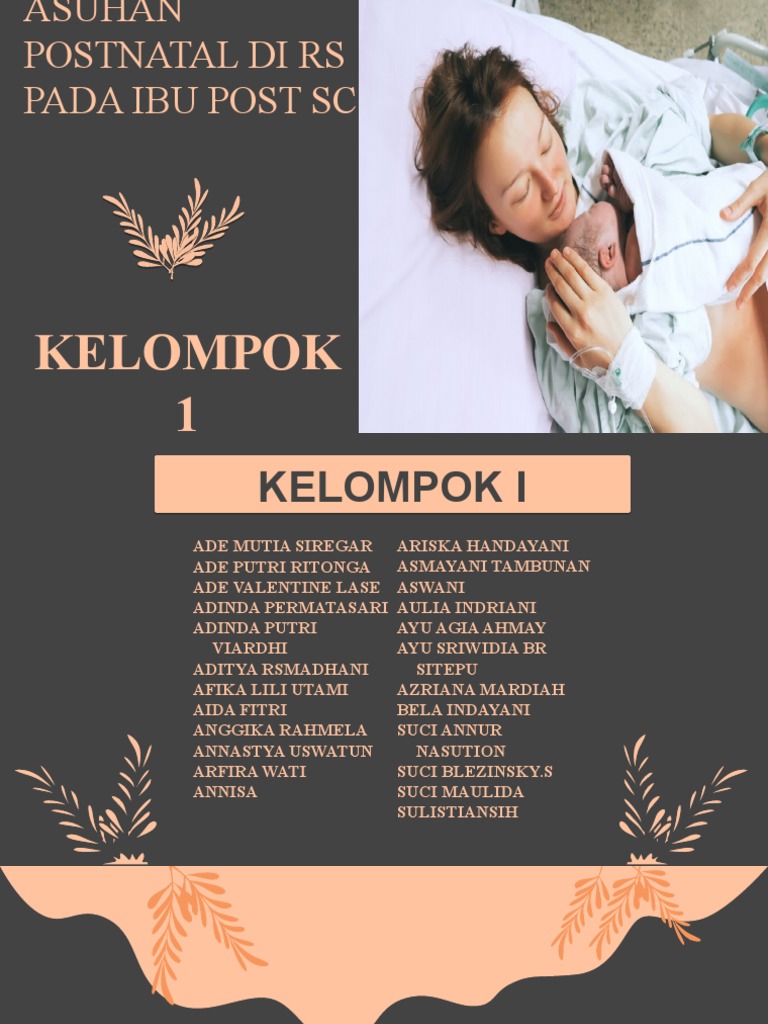 Kelompok 1 (Asuhan Postnatal Di RS Pada Ibu Post SC) | PDF