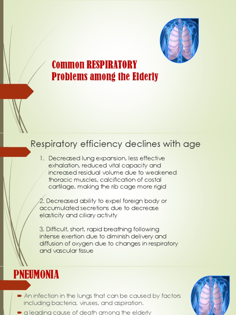 Common Respiratory Problems Among The Elderly | PDF | Chronic ...