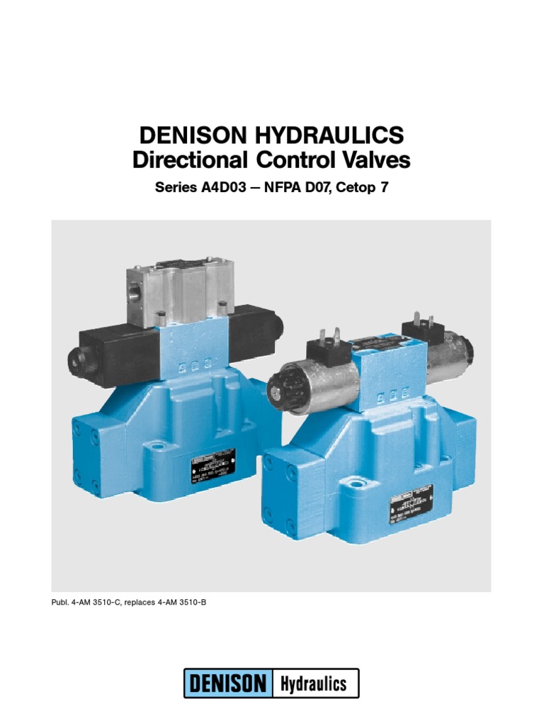Hydraulic Valve Specs for Engineers | PDF | Valve | Manufactured Goods