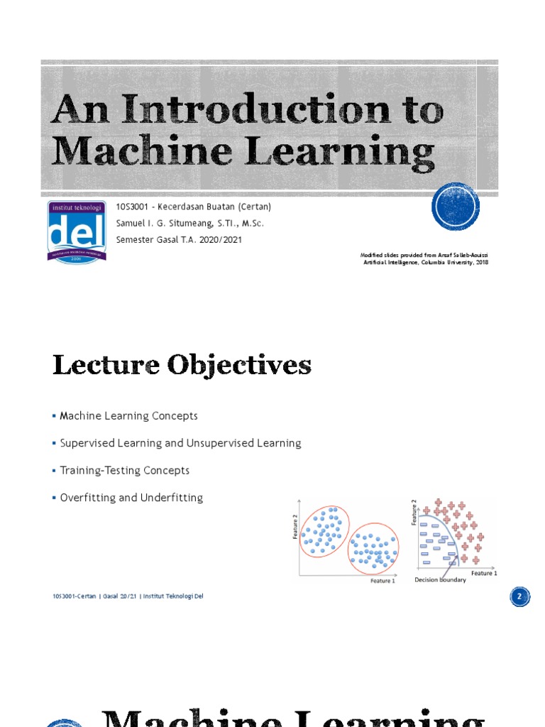 L09-An Introduction To Machine Learning | PDF | Machine Learning ...