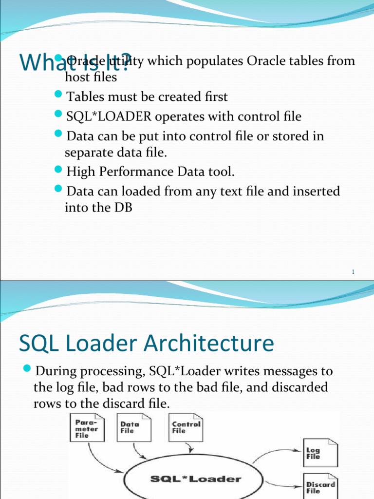 SQLLOADER | Data Management | Data Management Software