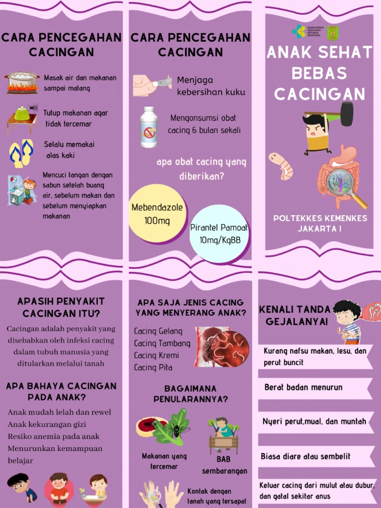 Leaflet Cacingan | PDF