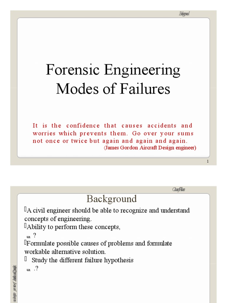 Forensic Engineering: Failure Mechanisms | PDF | Fatigue (Material ...
