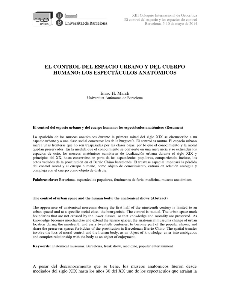 Enric H March | PDF | PT Barnum | Barcelona