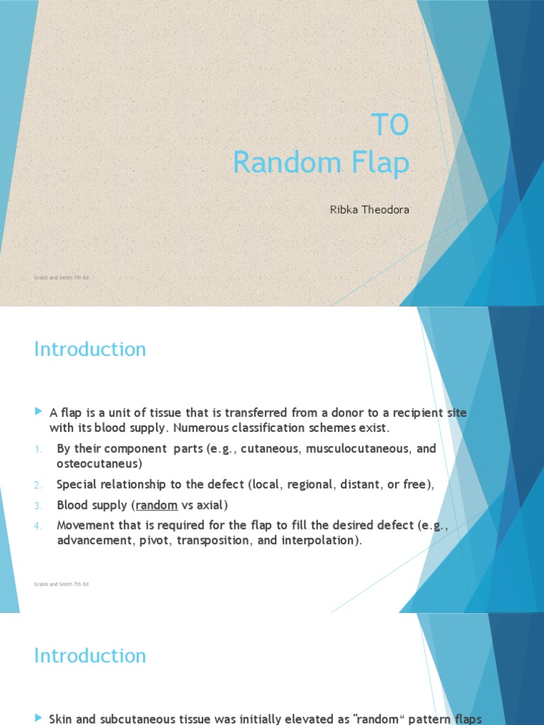 To Random Flap | PDF | Surgical Specialties | Medicine