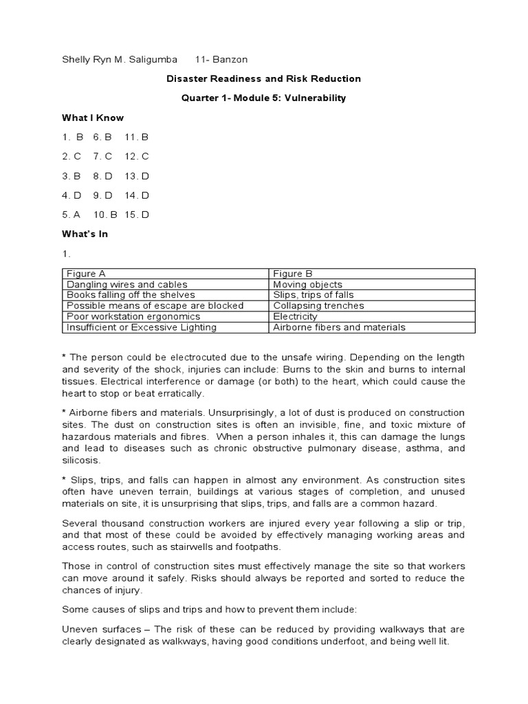 DRRR Quarter 1 - Module 5 | PDF | Emergency Management | Natural Disasters
