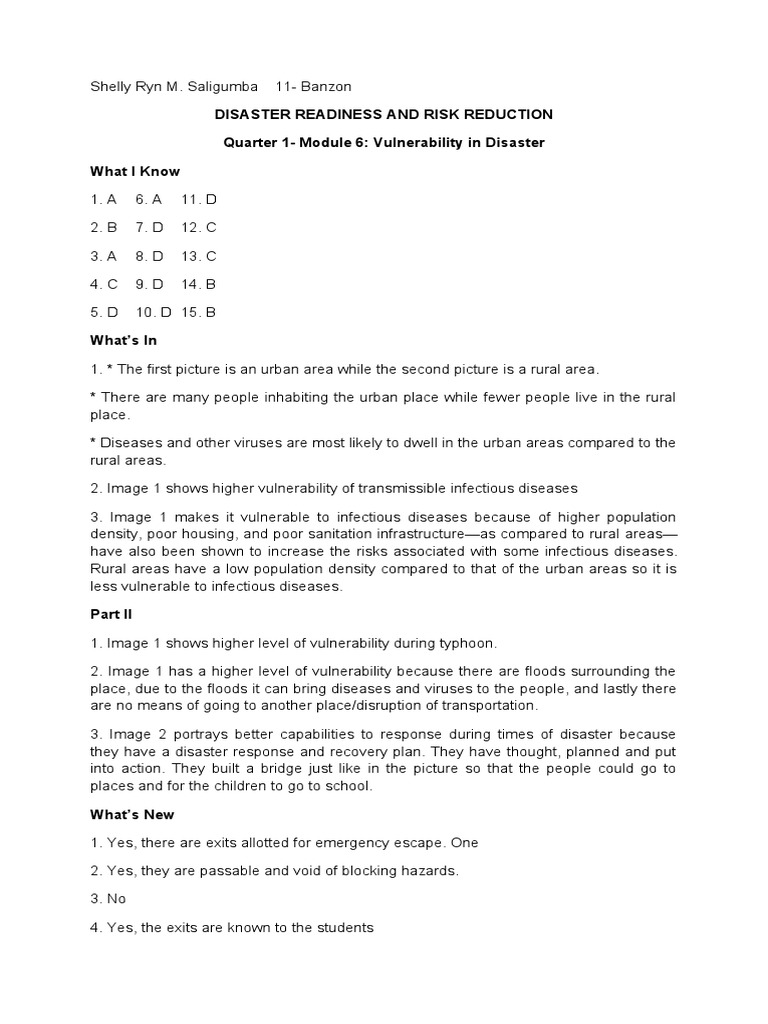 DRRR Quarter 1 - Module 6 | PDF | Emergency Management | Climate Change