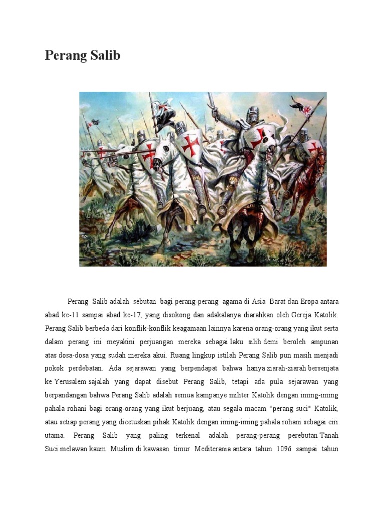 Sejarah dan Penyebab Perang Salib | PDF | Sejarah