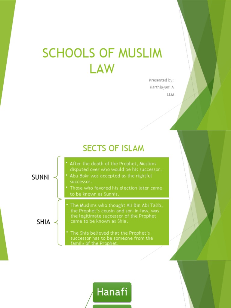 Sunni and Shia Schools of Muslim Law | PDF | Shia Islam | Sunni Islam