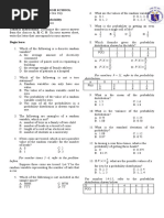 Grade 11 Statistics Midterm Exam | PDF | Normal Distribution | Standard ...