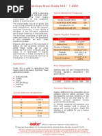 304 Stainless Steel Technical Data Sheet | PDF | Heat Treating | Steel