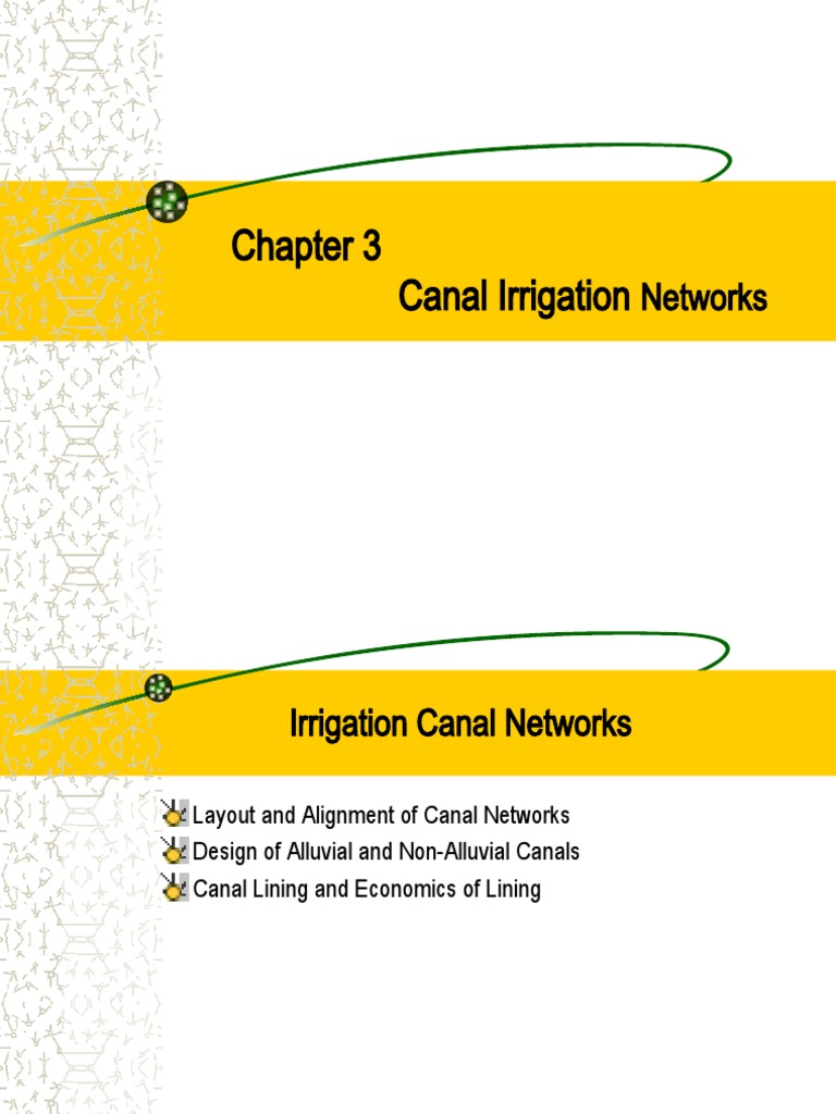 Canal Irrigation Network Design Guide | PDF | Canal | Concrete