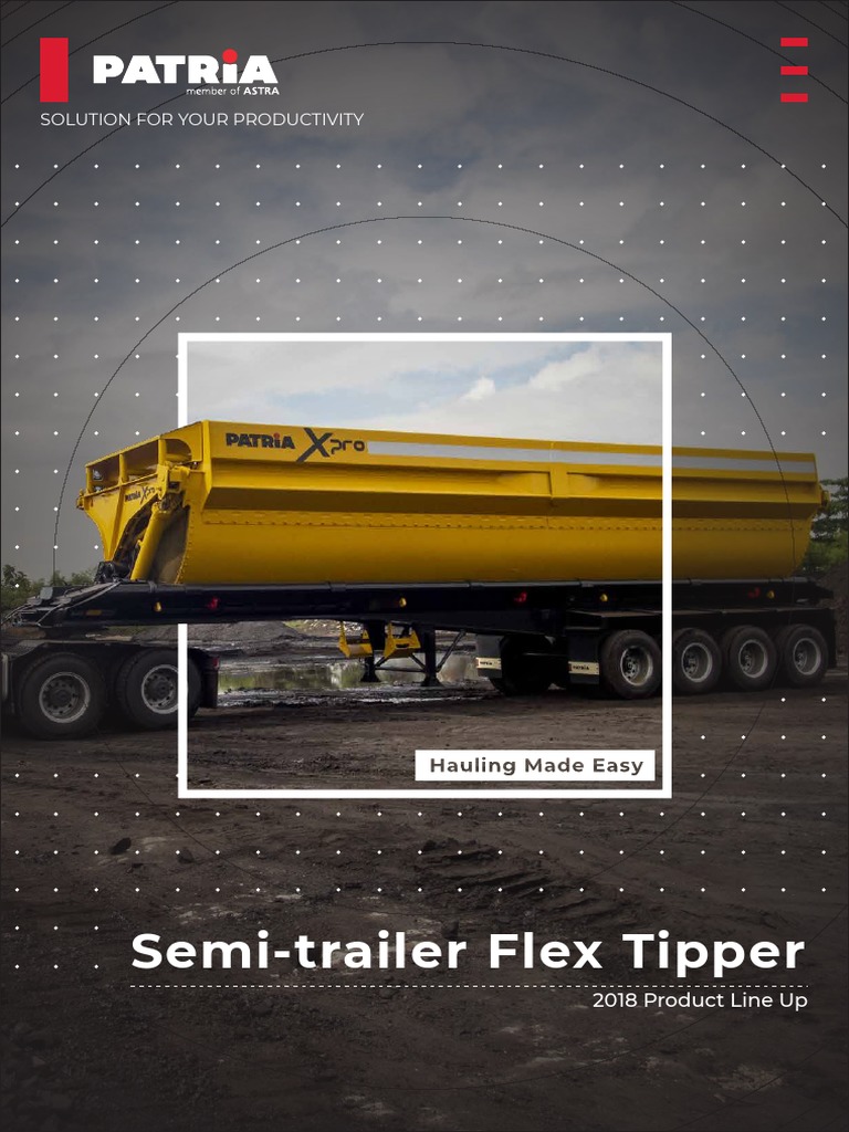 Patria Semi-Trailer Flex Tipper Overview | PDF | Tire | Automotive ...