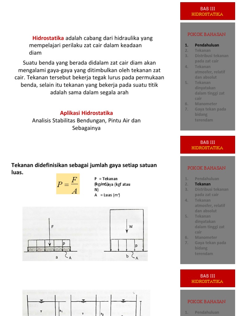 Hidrostatika by ST | PDF