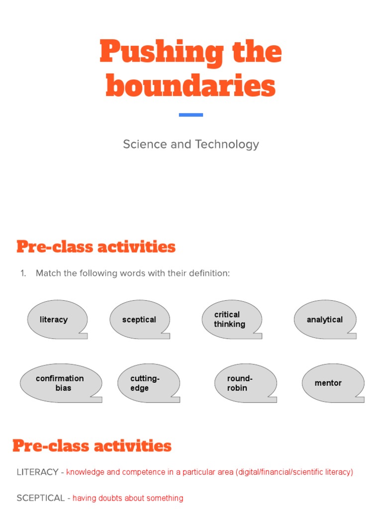 12 Pushing The Boundaries - Online Lesson | PDF