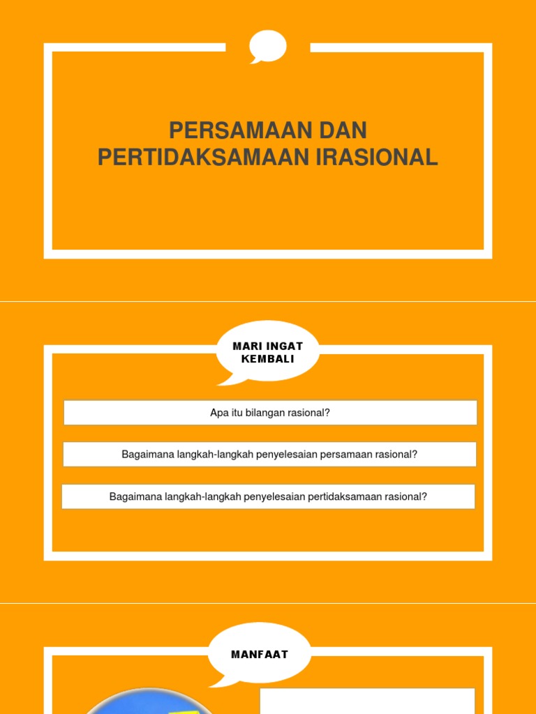 Persamaan dan Pertidaksamaan Irasional | PDF