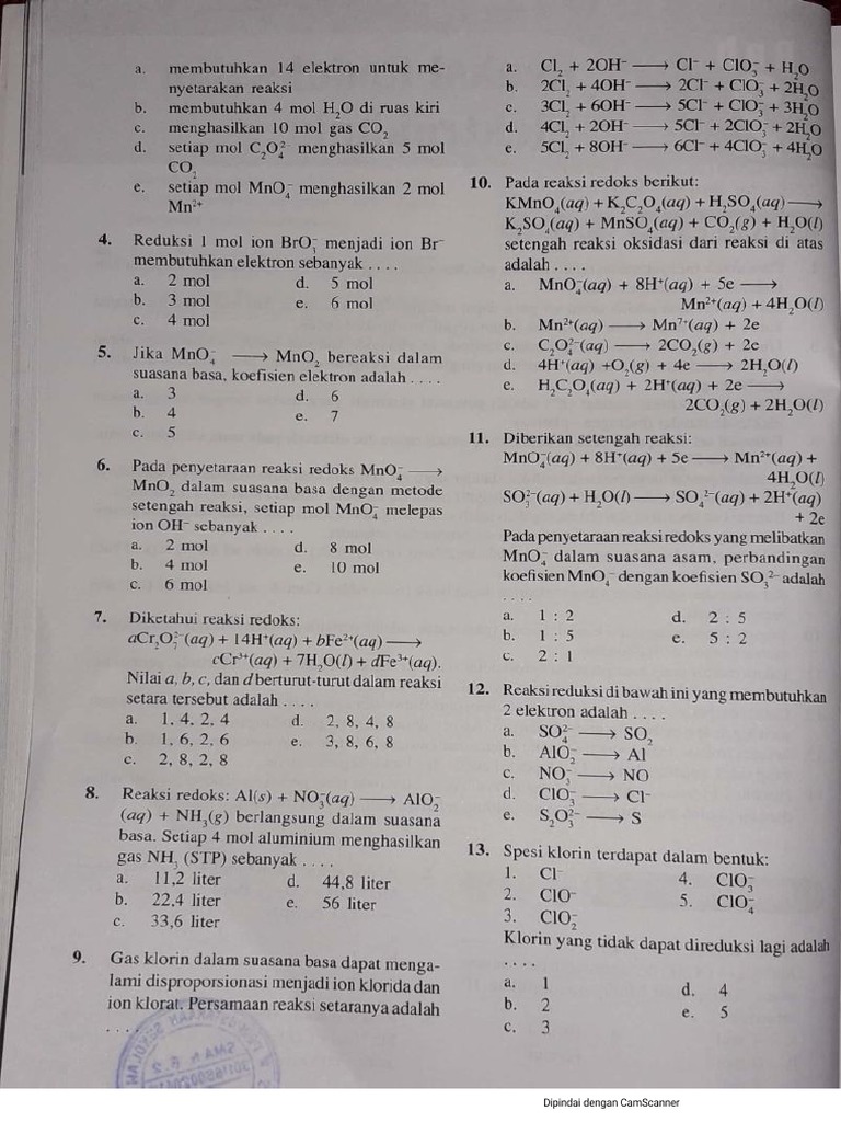 Latihan Soal Persiapan Pas | PDF