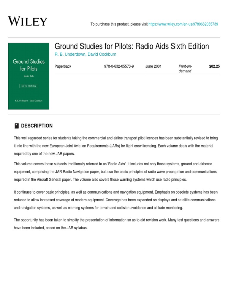 Ground Studies for Pilots: Radio Aids | PDF | Flight Instructor | Radio