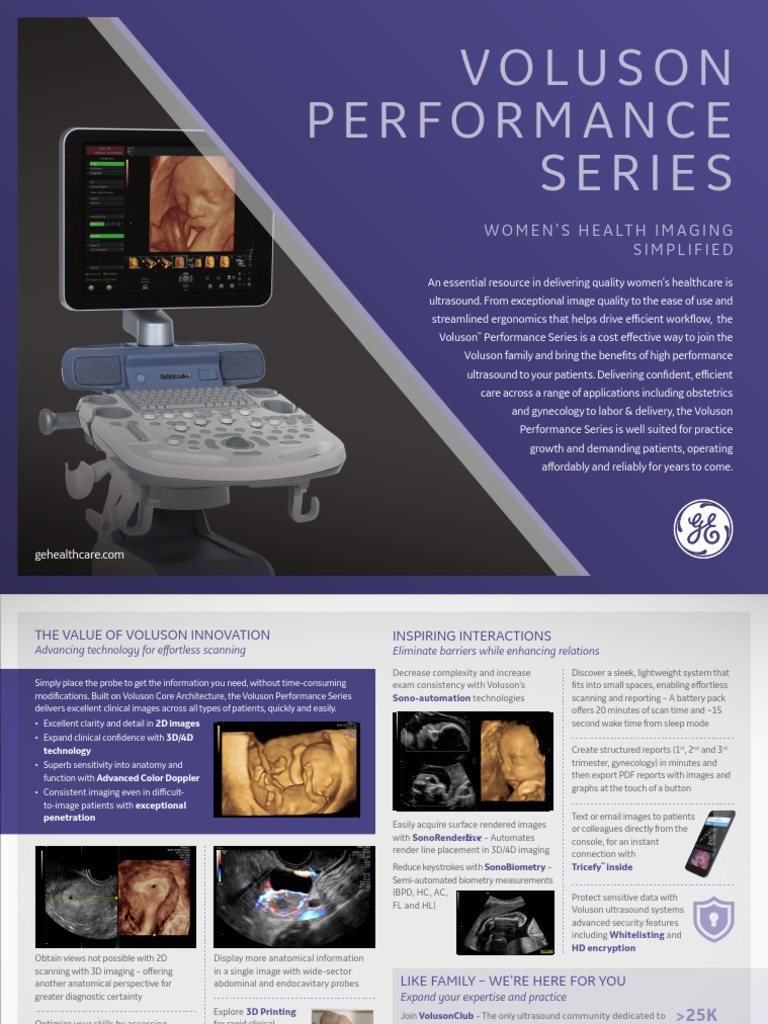 2018 Voluson P8 BT18 Product Sheet Update April JB55327XXt | PDF ...