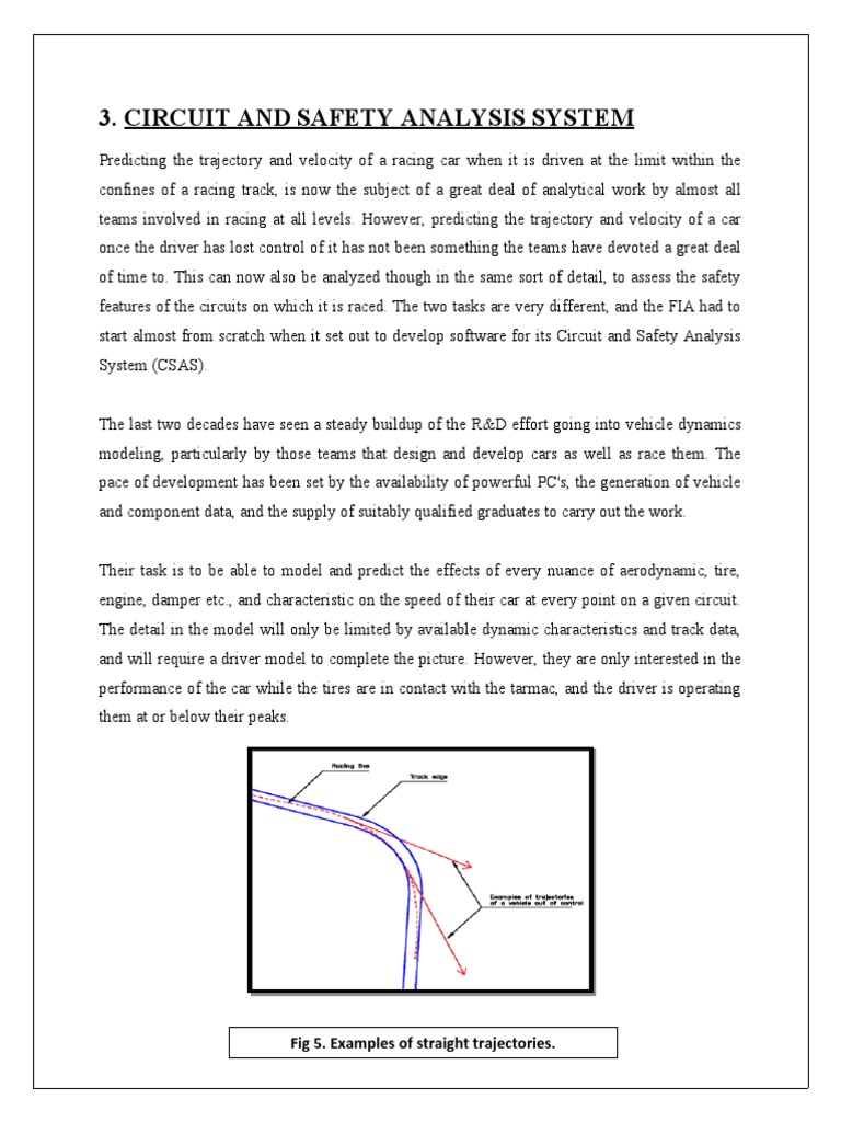 CIRCUIT AND SAFETY ANALYSIS SYSTEM - Report | PDF | Aerodynamics ...
