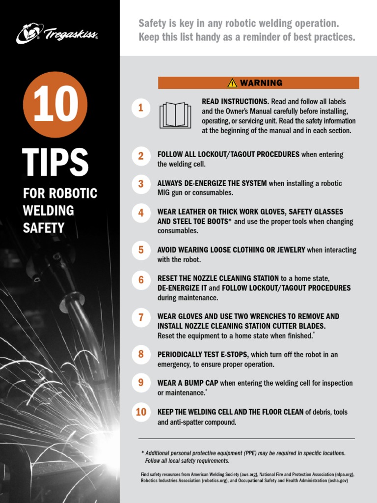Tips For Robotic Safety Checklist | PDF
