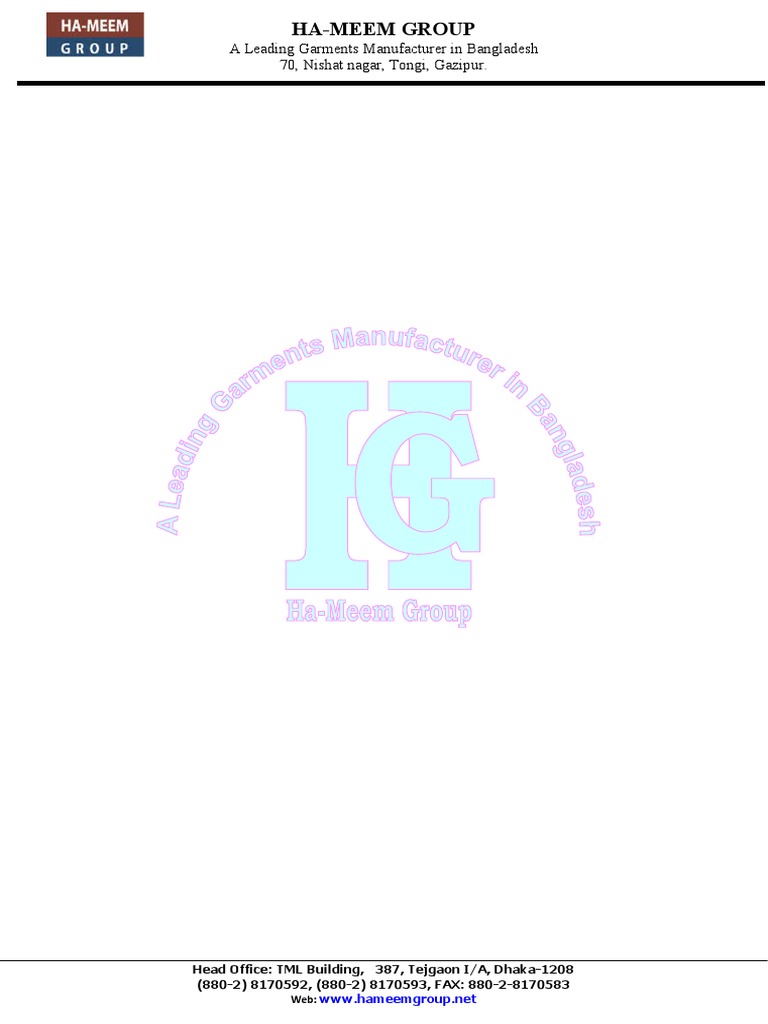Ha-Meem Group: Garments Manufacturer | PDF | Business