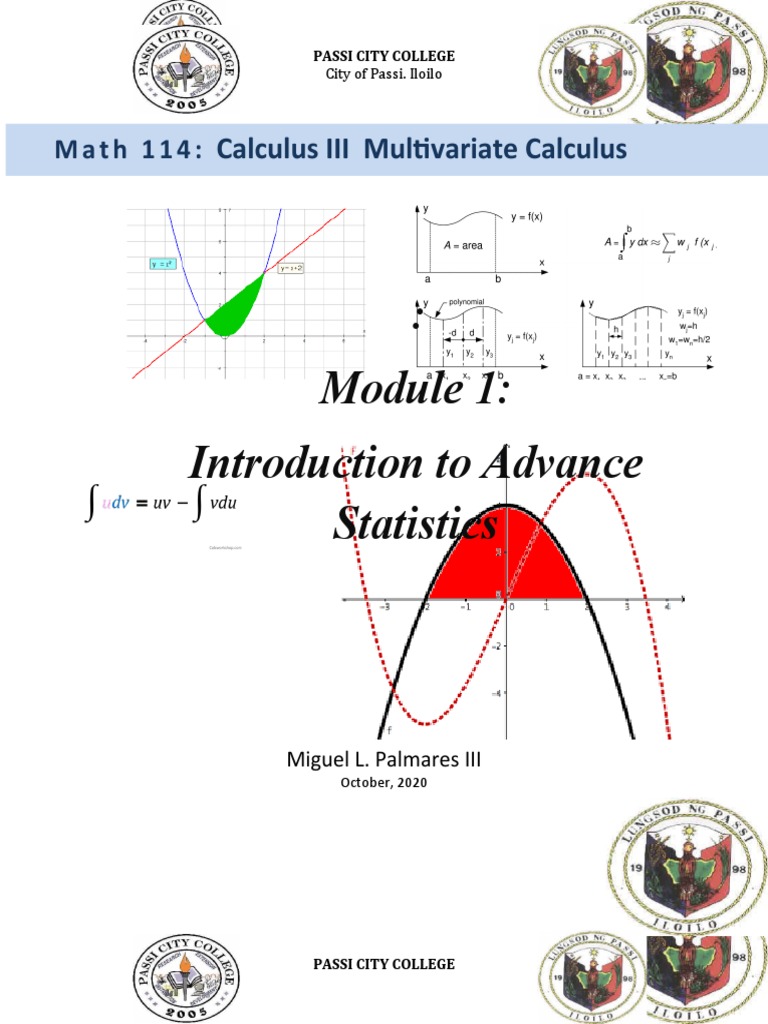 Module 1 Advance Statistics | PDF | Cartesian Coordinate System | Plane ...