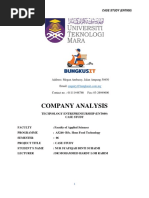ENT 600 Case Study | PDF | Entrepreneurship | Swot Analysis