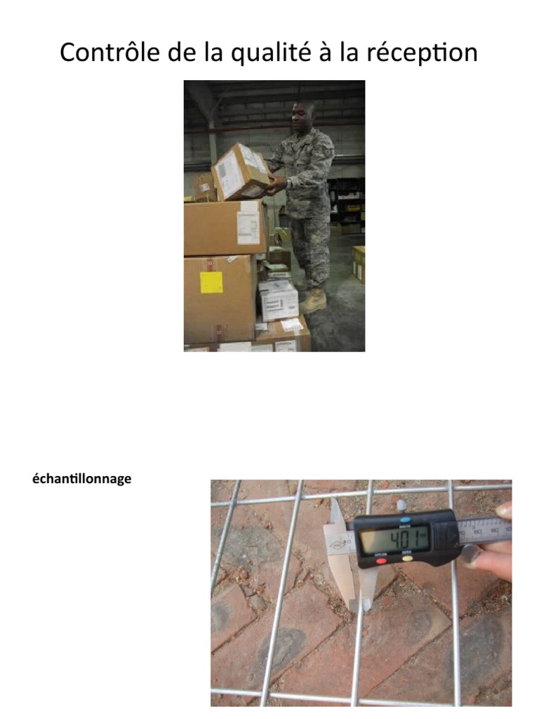 Contrôle de La Qualité À La Réception | PDF | Échantillonnage ...