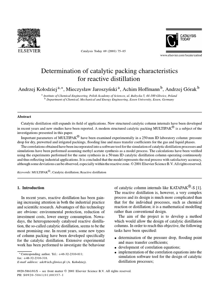 19-2001-Determination of Catalytic Packing Characteristics For Reactive ...