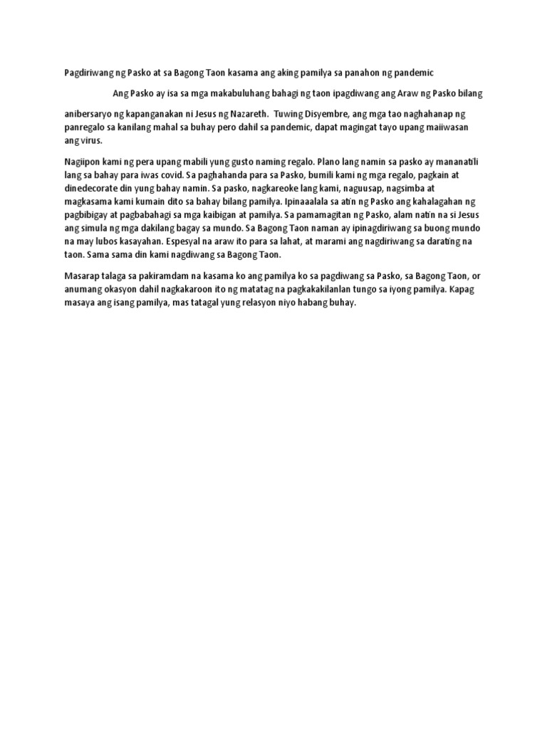 Filipino Essay | PDF