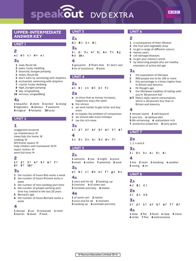 Speakout DVD Extra Upper Intermediate Answer Key | PDF | Abstract Strategy Games | Chess Openings